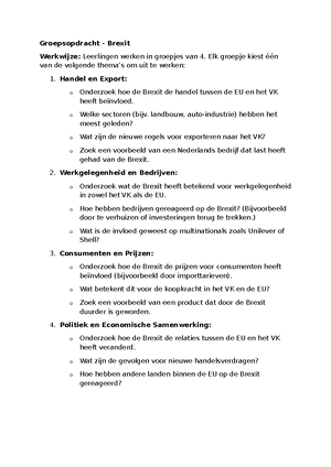 Voorbeeld van een Profielwerkstuk van het vak Economie in leerjaar HAVO ...