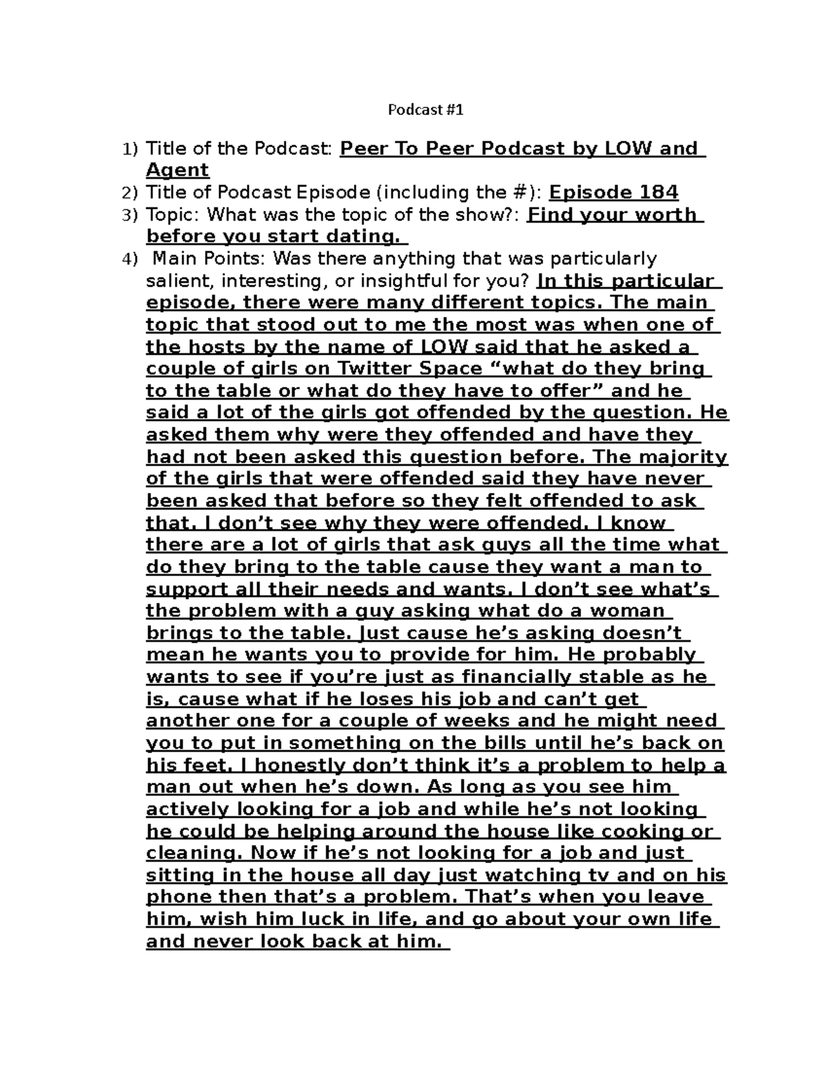 Podcast Review: Peer To Peer Podcast Episodes 1 & 2 Insights - Studocu