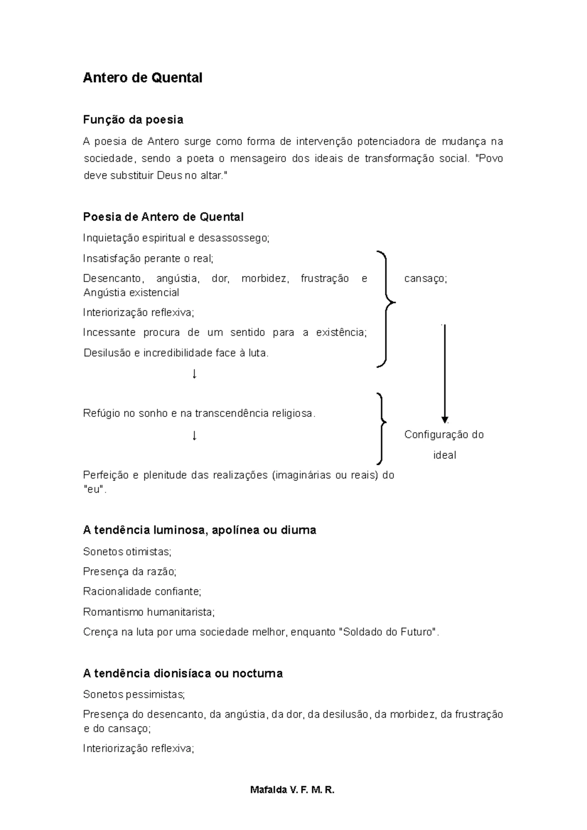 Antero de Quental - Hino a razão Análise Formal 2 quadras e 2 tercetos ...