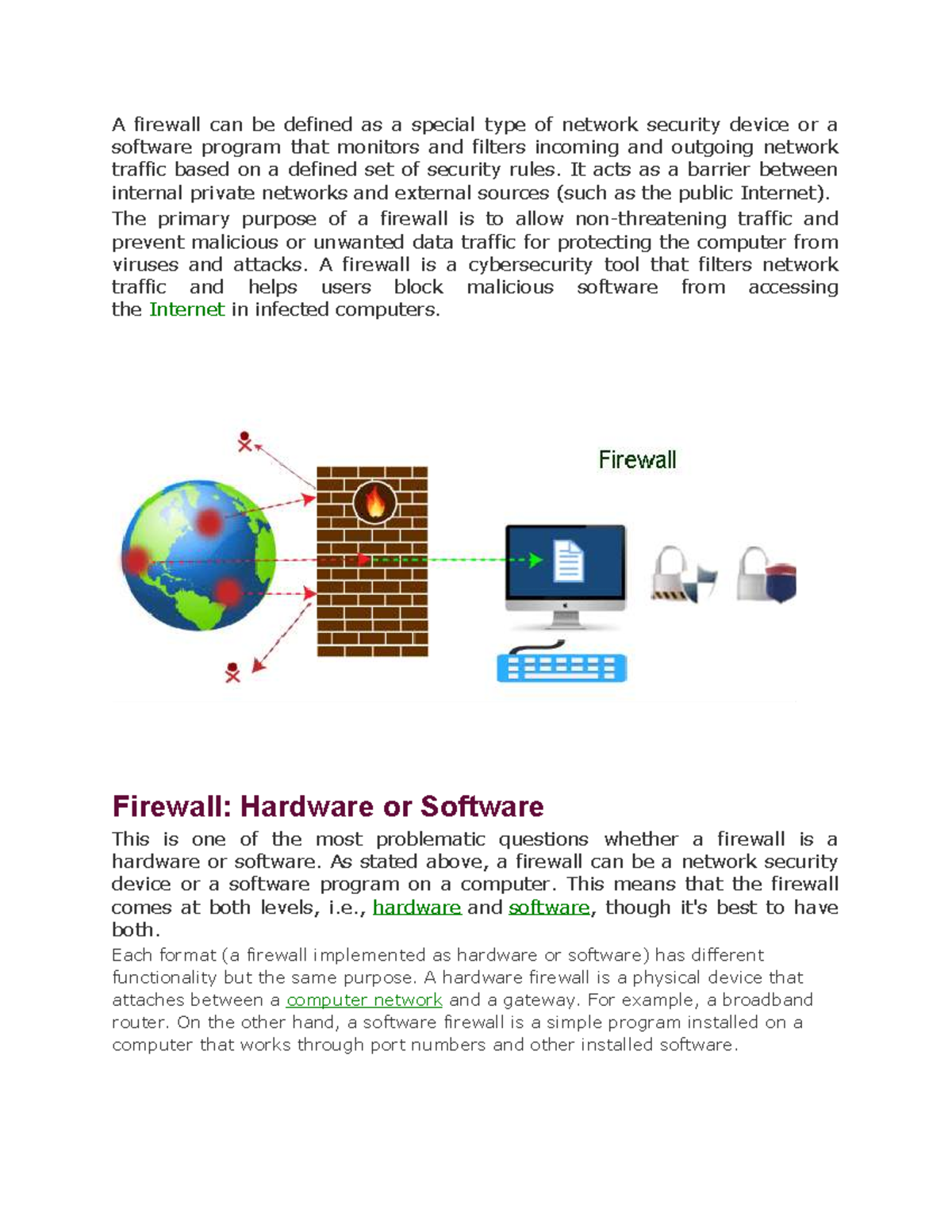 Unit IV: Understanding Firewalls and Intrusion Detection Systems - Studocu
