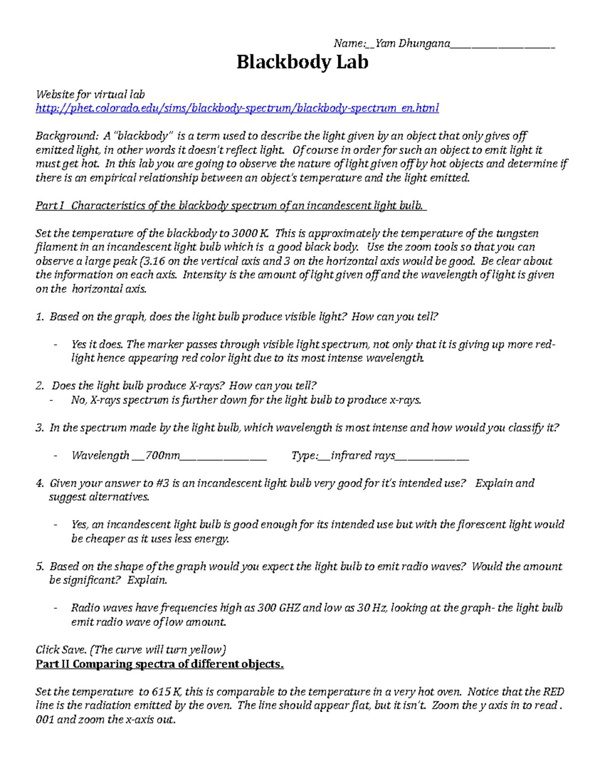 Lab 3 - Exploring Blackbody Radiation and Temperature Relationships ...