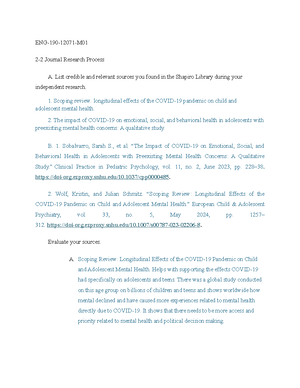 ENG 190 Module One Assignment - Select a category in the Project ...