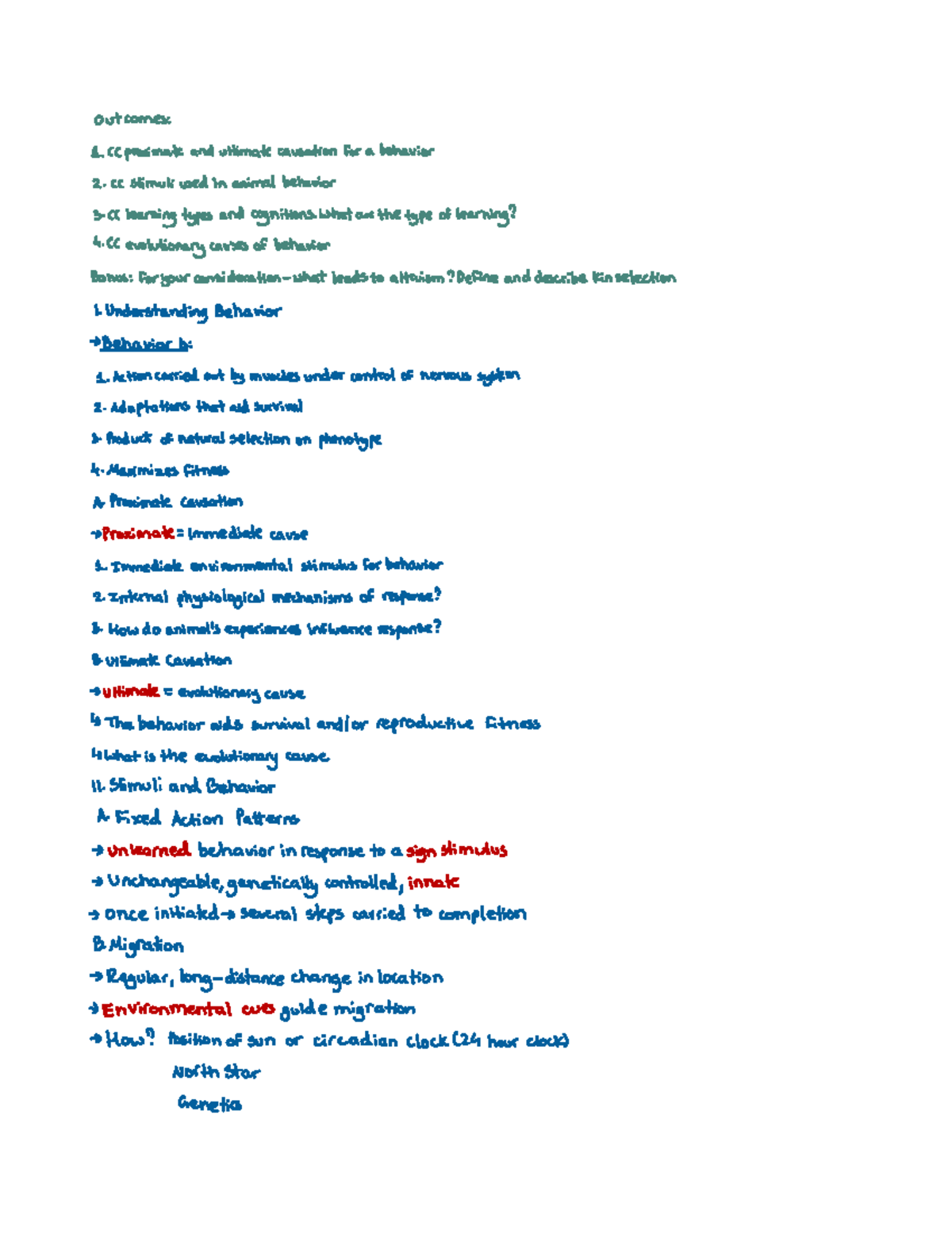 Lecture 23 - Understanding Animal Behavior: Proximate & Ultimate Causes ...
