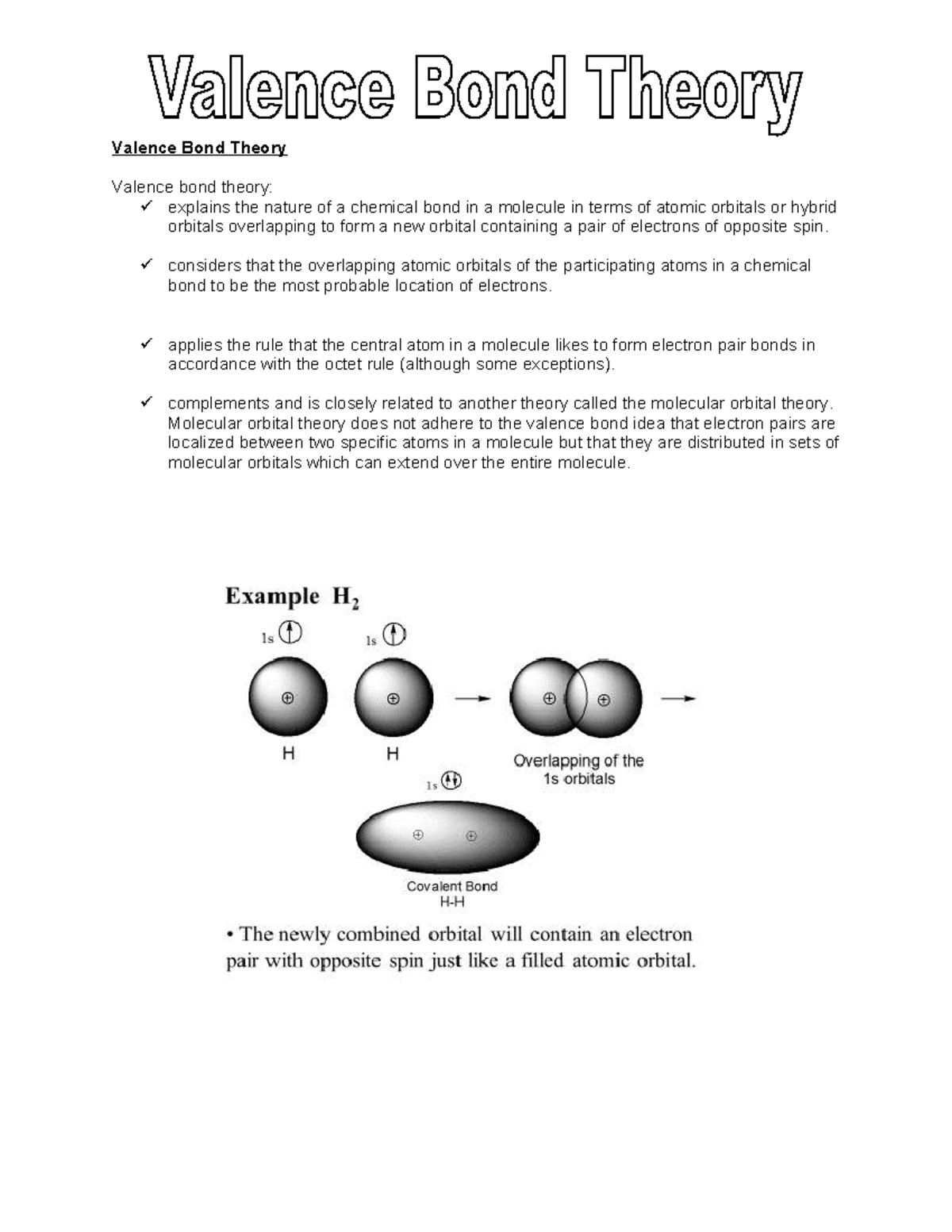 4.2 Valence Bond Theory: Understanding Chemical Bonding in Molecules ...