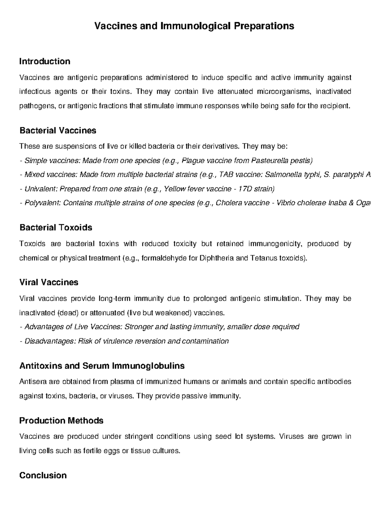 Biotechnology Vaccine Notes: Types, Production & Immunology Insights ...