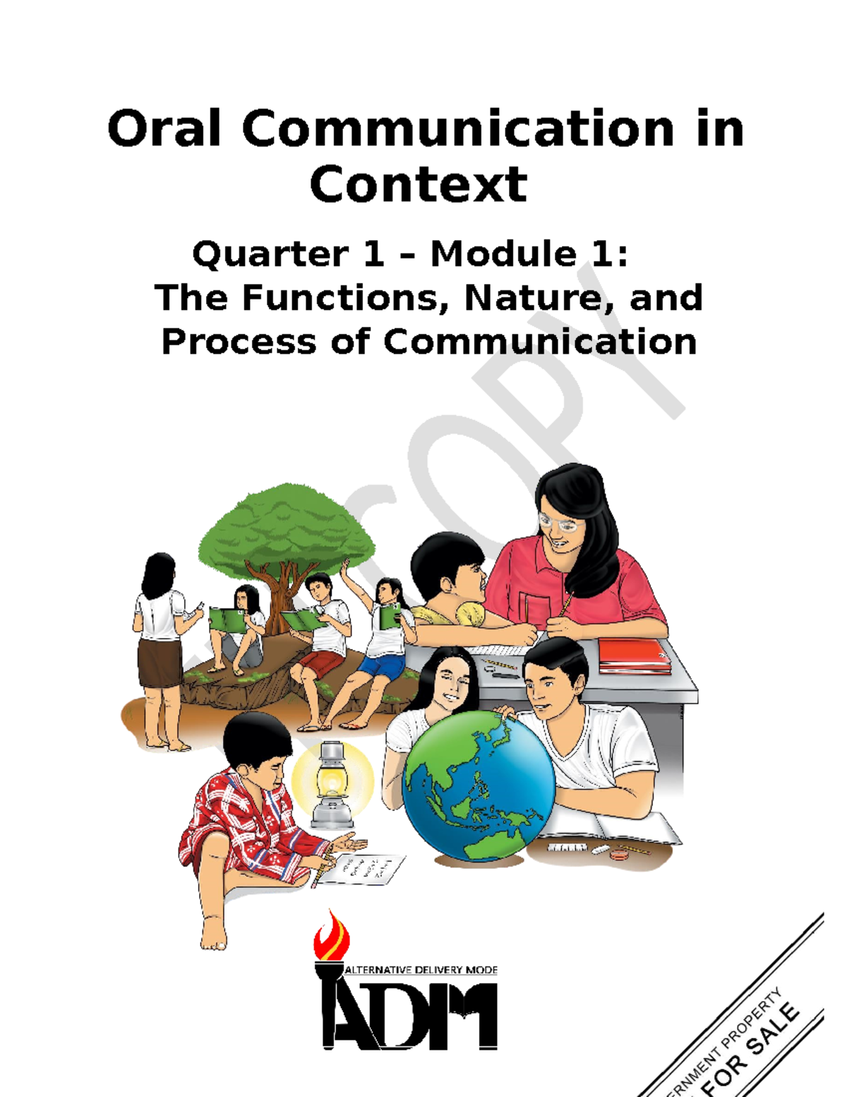 ORALCOMMUNICATION - Oral Communication in Context Quarter 1 – Module 1 ...