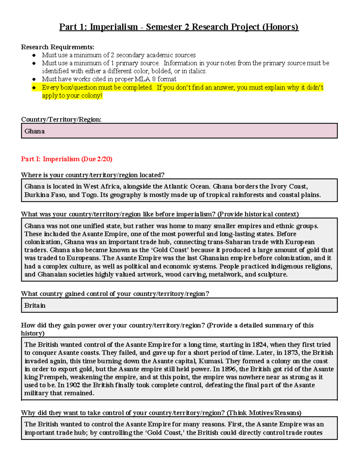 Copy of '24-'25 Part 1 - S2 Research (Honors) - Part 1: Imperialism ...