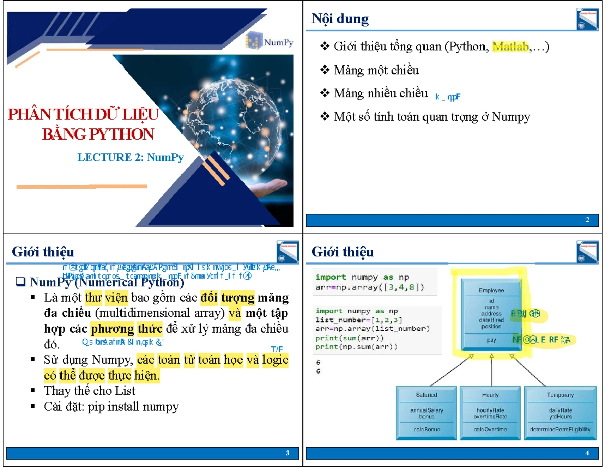 Lecture 2: NumPy Overview and Data Analysis Techniques - SV-2025 - Studocu