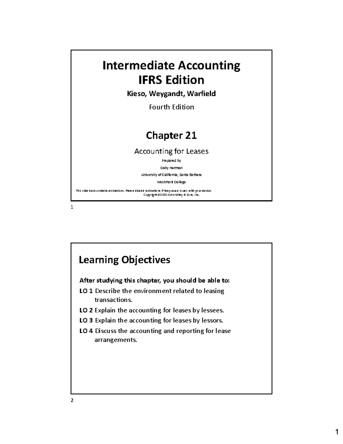 Intermediate Accounting (C5) Chapter 21: Accounting for Leases - Studocu
