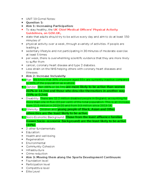 BTEC Sport Level 3 Revision Guide Cardiovascular System - BTEC Revision ...