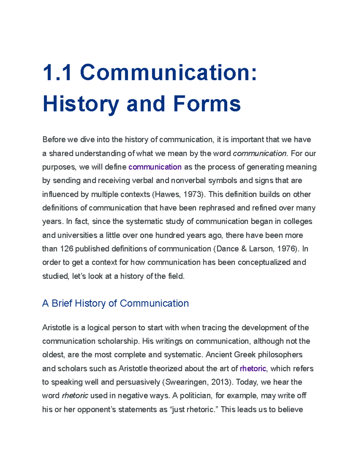 Communication Ethics and Competence in Academic Contexts - Course XX ...