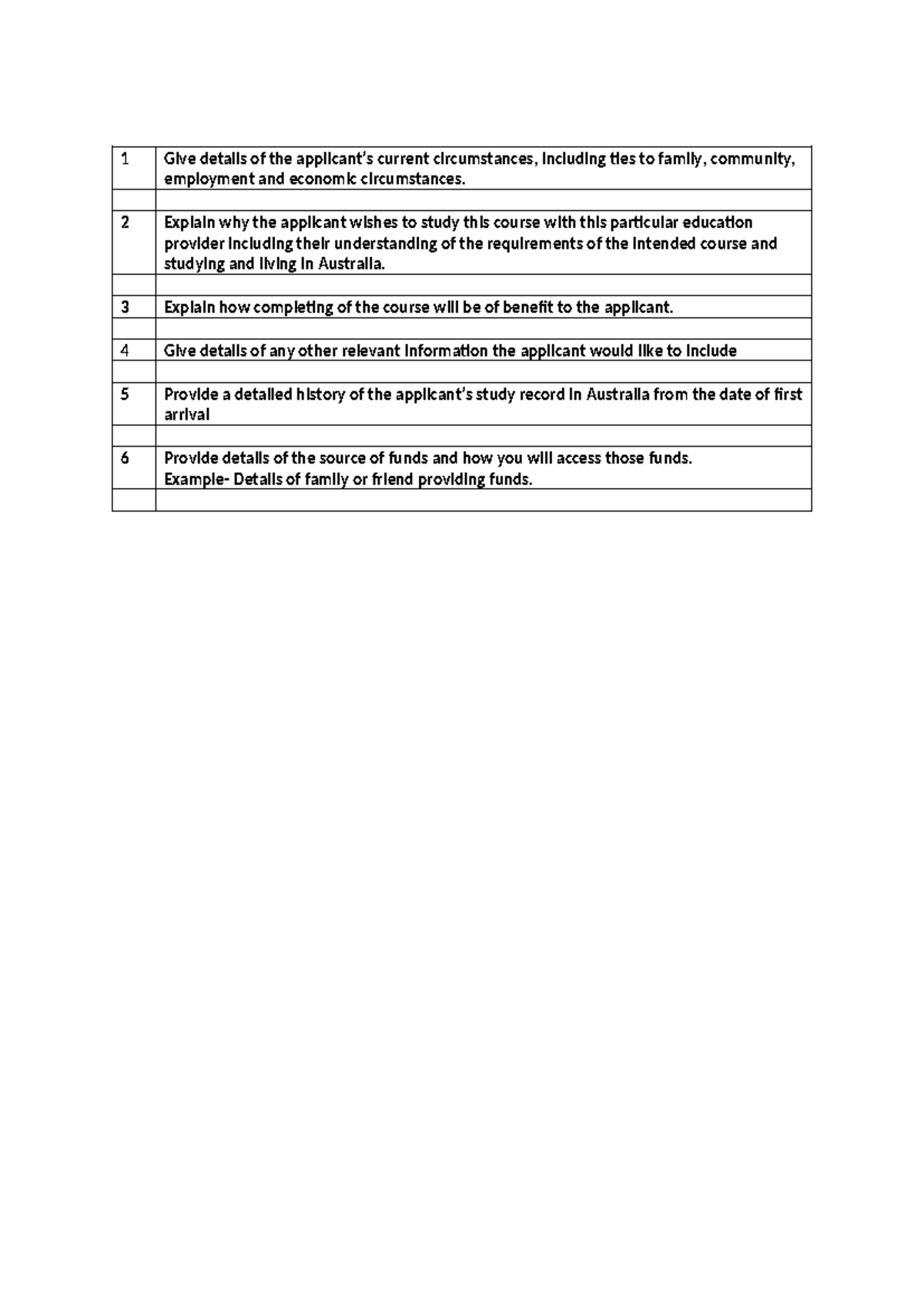 Application Essay Questions for Study in Australia - Studocu