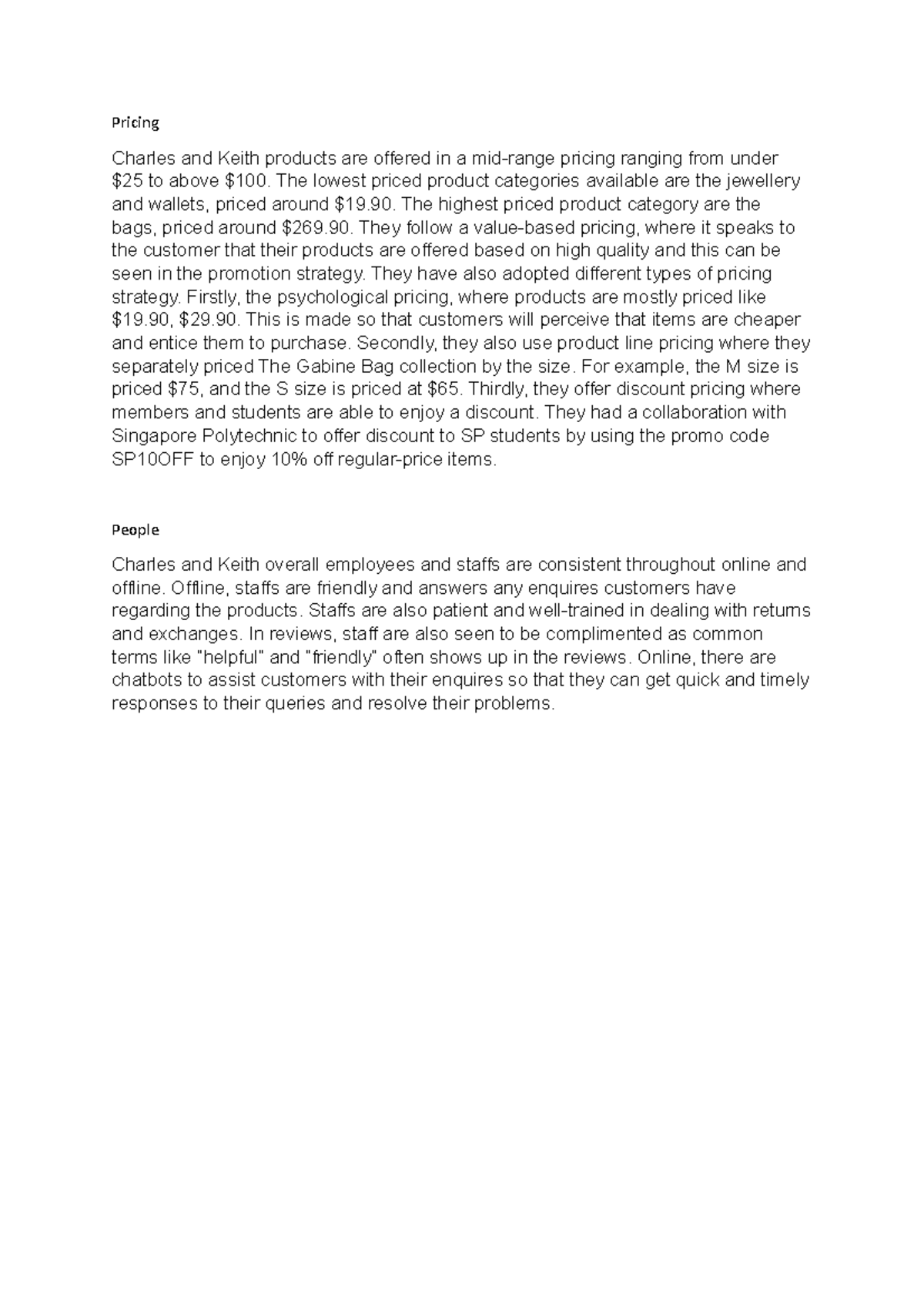 Brand Management Case Study: Charles and Keith Brand Inventory Analysis ...