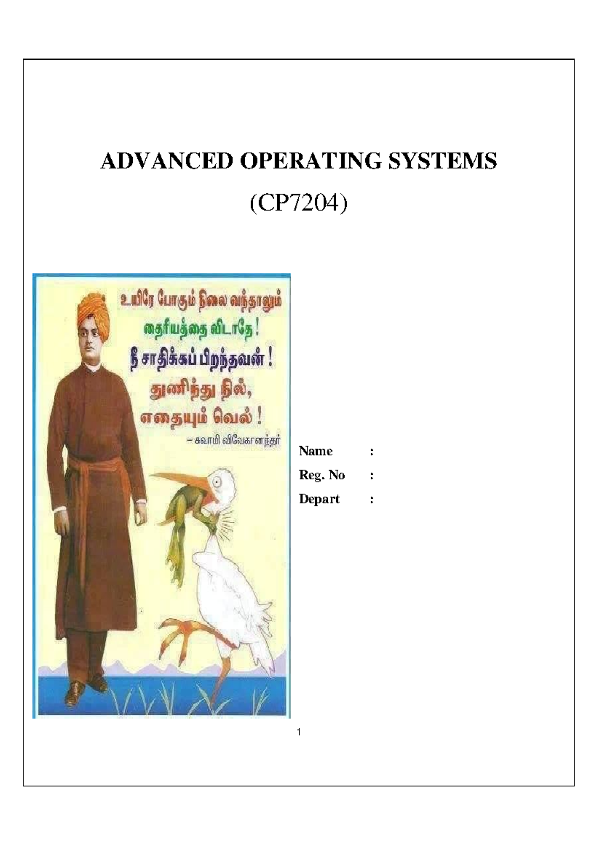 Final Exam Study Guide for Advanced Operating Systems (CP7204) - Studocu