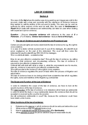 7. THE Competence AND Compellabilty OF Witnesses - THE COMPETENCE AND ...