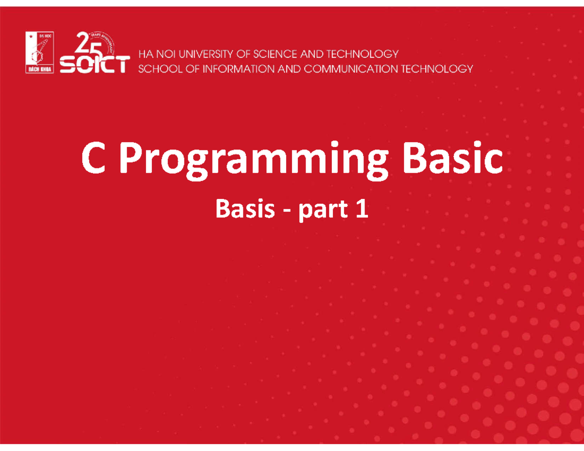C Programming Basics: Chapter 1 - Arrays, Strings, and Pointers - Studocu