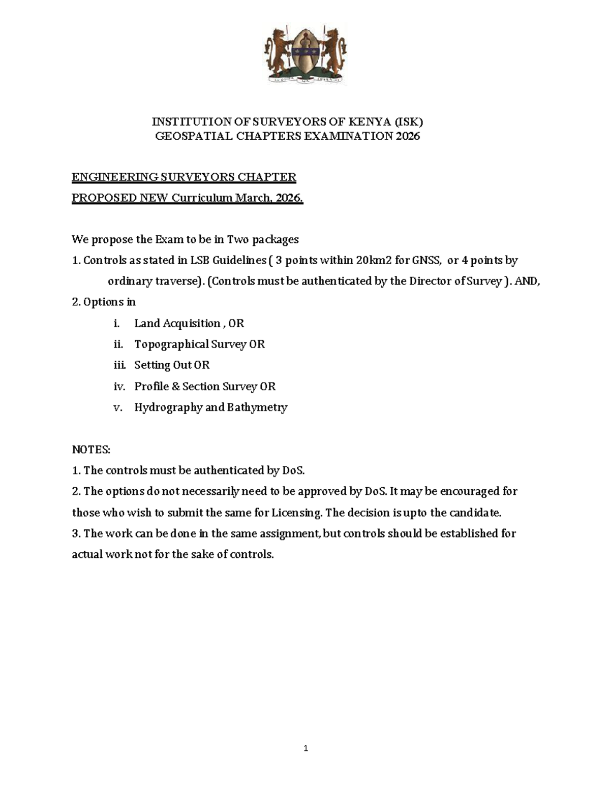 ISK Geospatial Chapter Exam 2026: Engineering Surveyors Curriculum ...