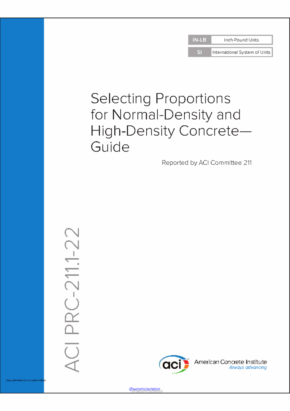 Selecting Proportions for Concrete Mixtures (ACI 211) - A Comprehensive ...