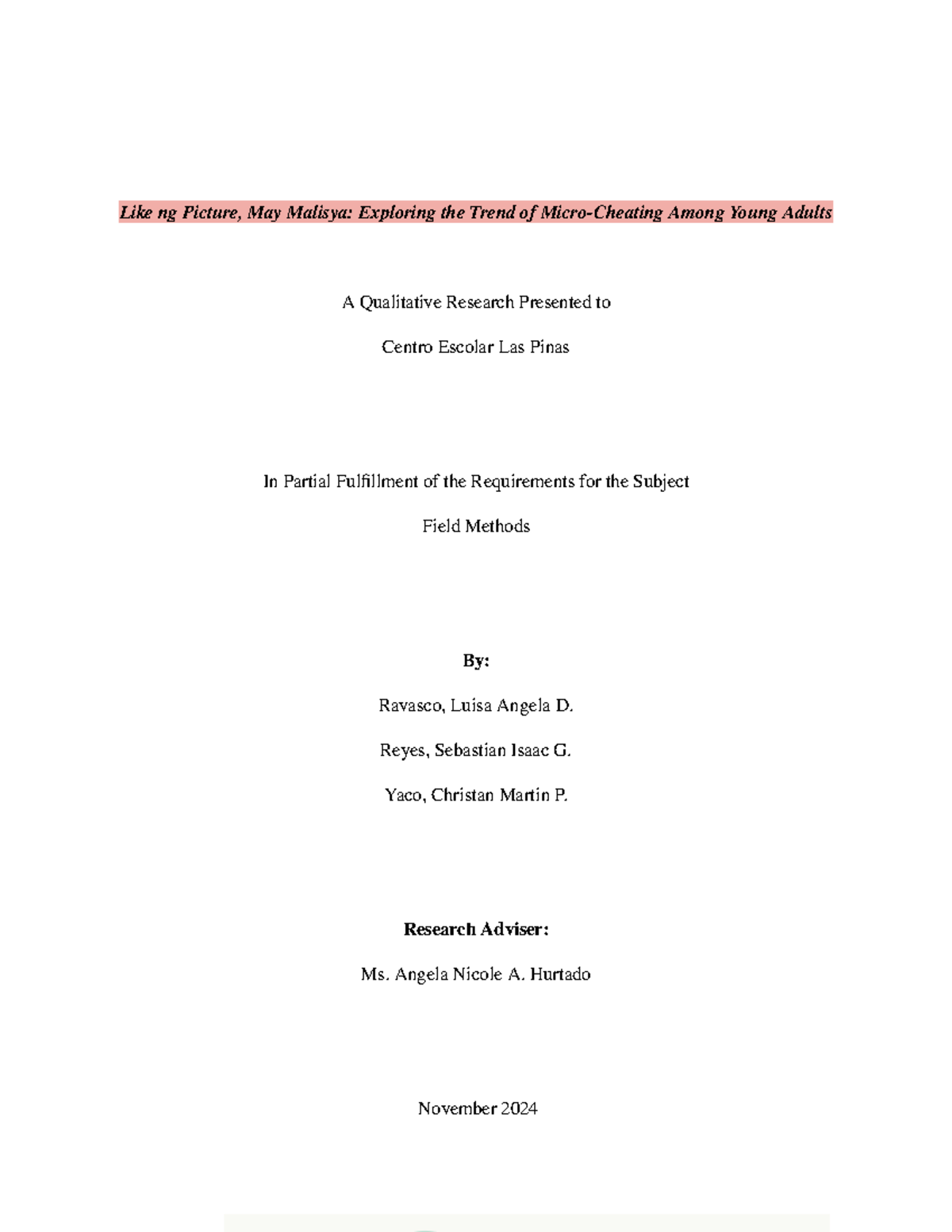 G2 Microcheating Annotated - Like ng Picture, May Malisya: Exploring the Trend of Micro-Cheating ...