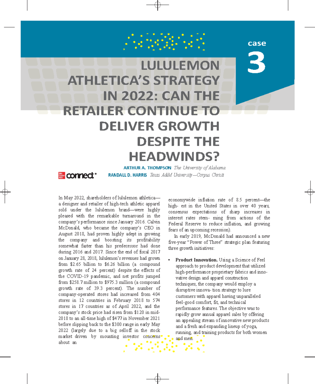LULU 2022 Case Study: Analysis of Lululemon's Strategic Growth - Studocu