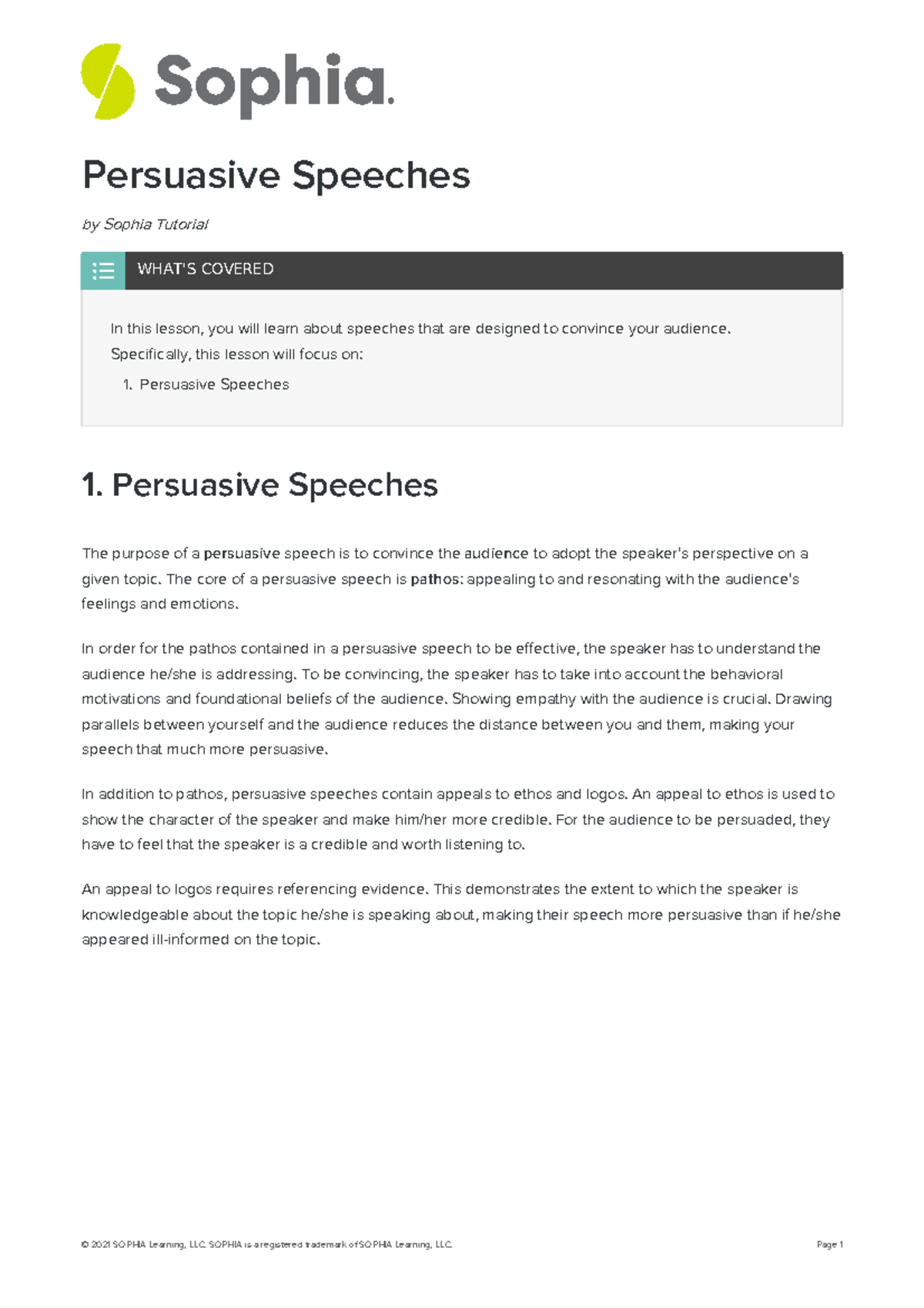 Persuasive-speeches - Wk3 - Persuasive Speeches by Sophia Tutorial In ...