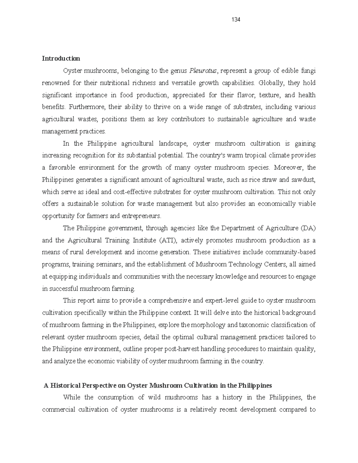 Oyster Mushroom Farming in the Philippines: A Comprehensive Guide - Studocu