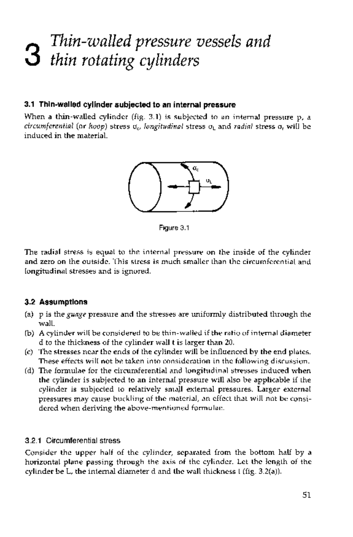 Thin-Walled Pressure Vessels & Rotating Cylinders Analysis - Studocu