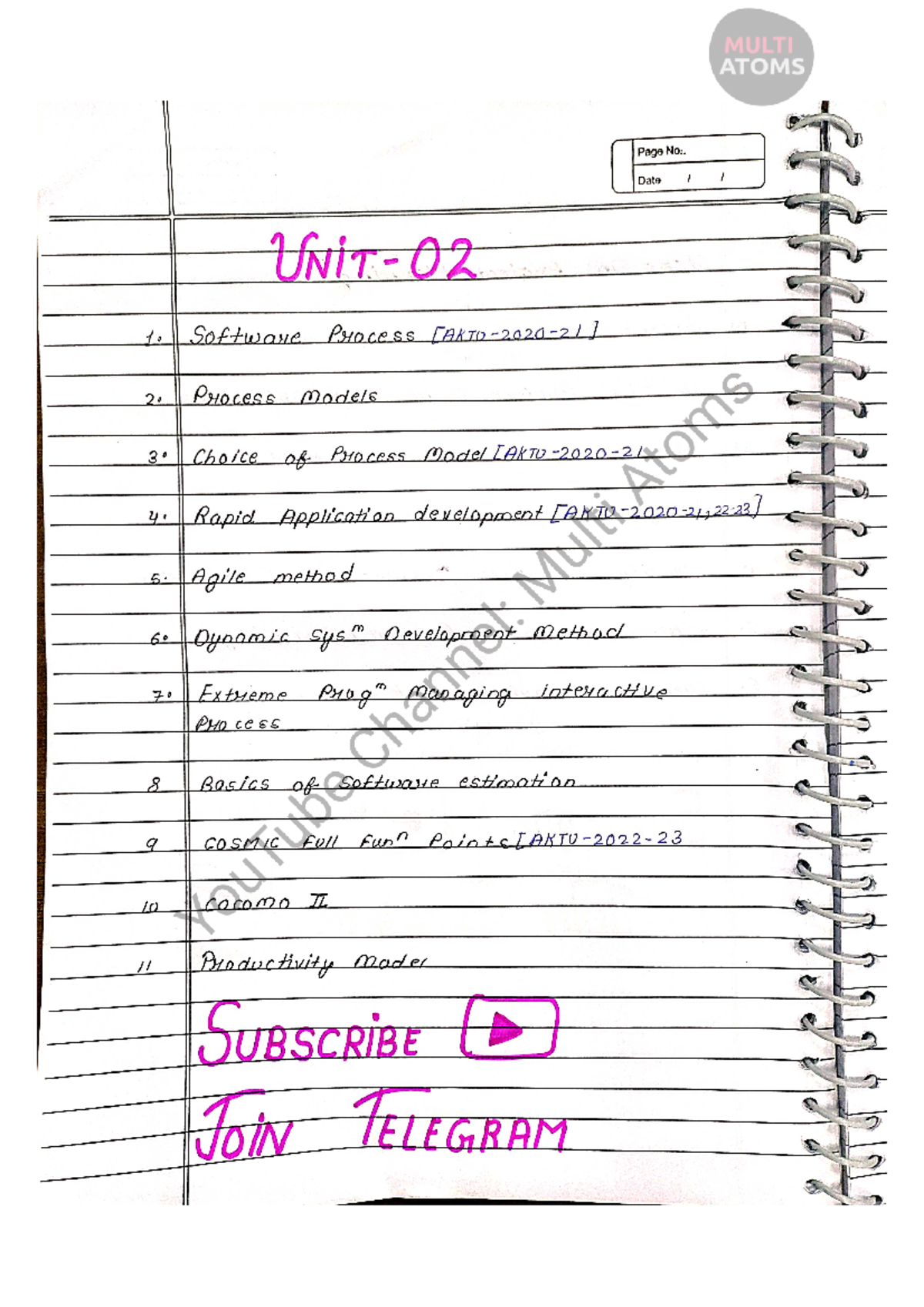 SPM-UNIT2 - Multiatom Concepts and Applications - Studocu