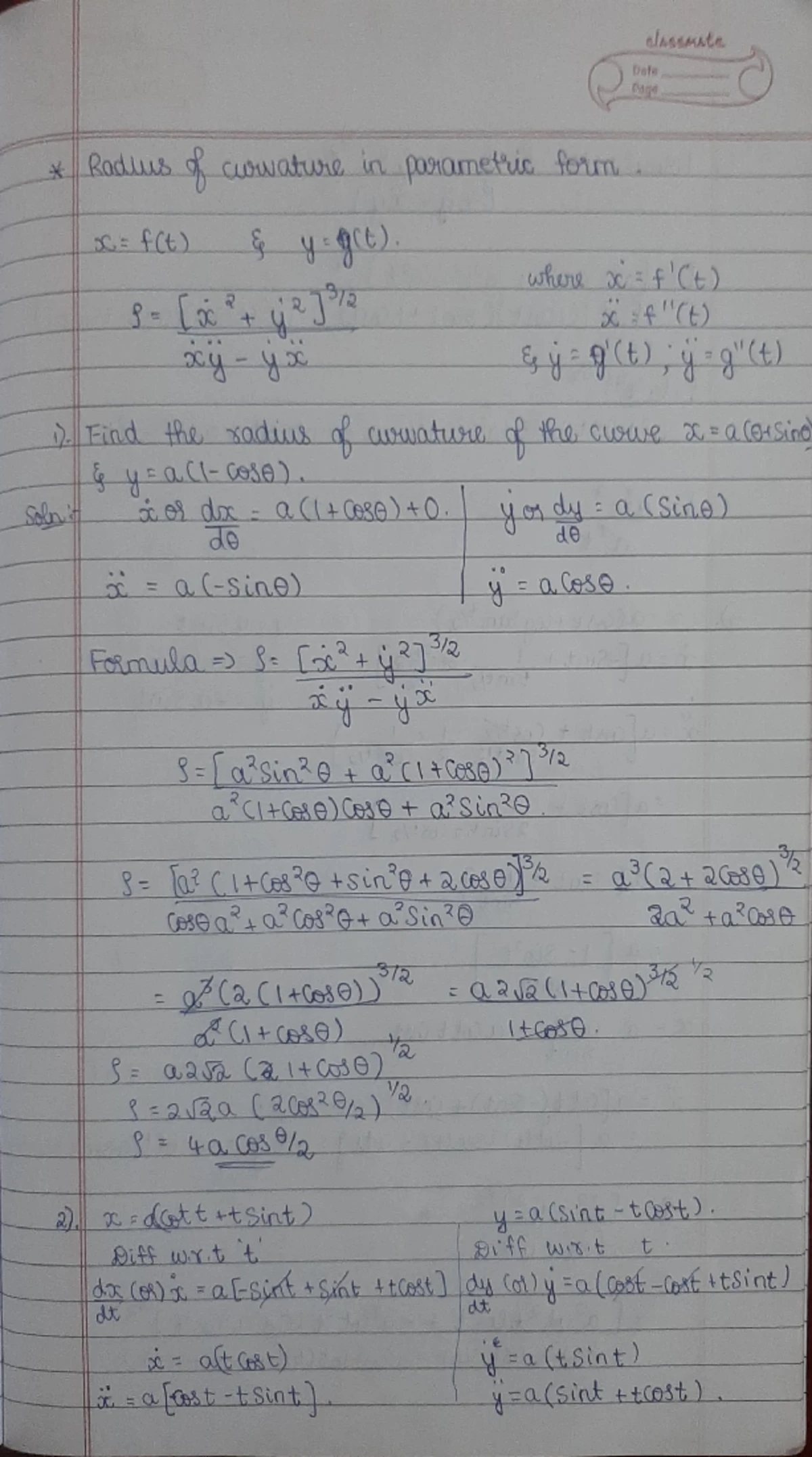 UNIT 1 Calculus of One Variable - DEPARTMENT OF MATHEMATICS Dept. of ...