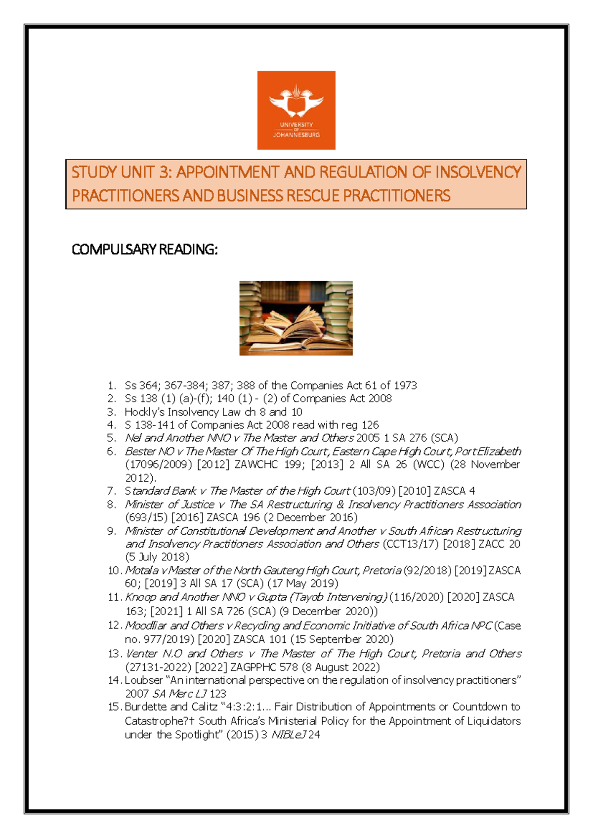 LLM Study UNIT 3 2023 - This notes deal with the appointments and ...