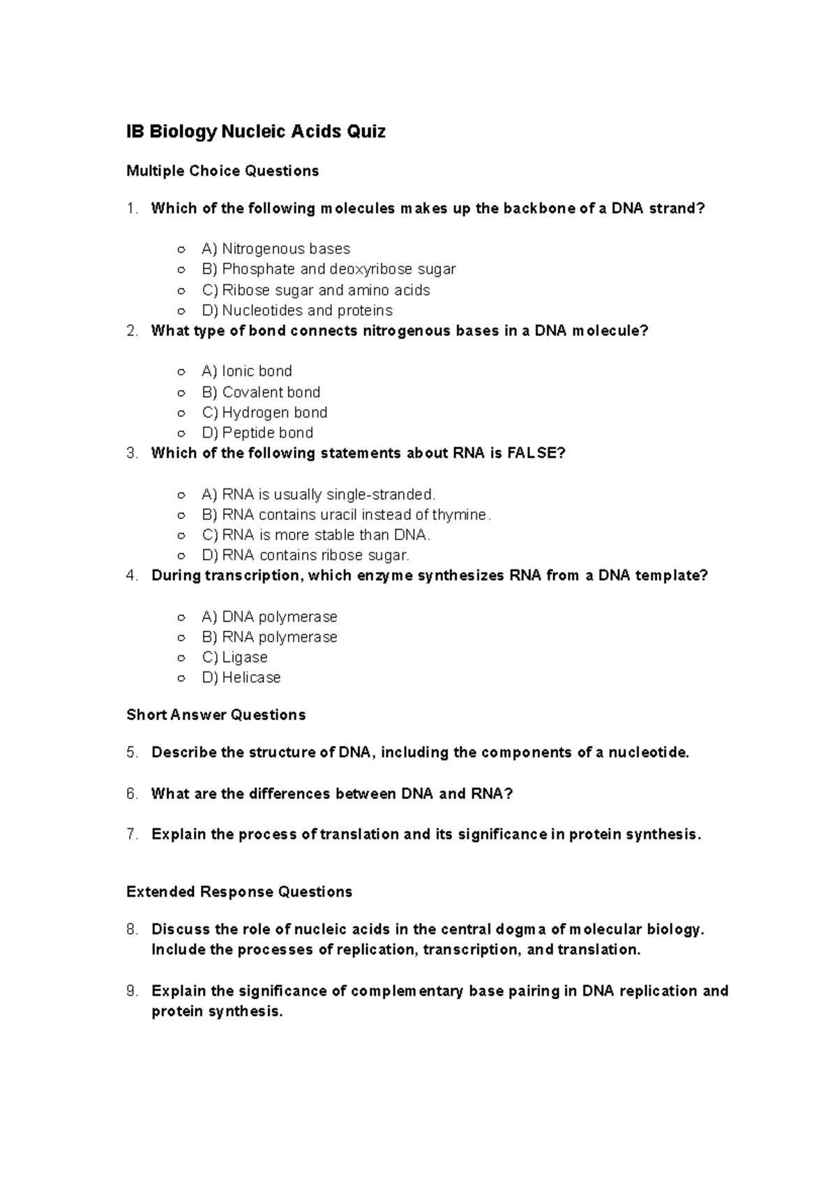 IB bio practice quiz 3 - The digestive, respiratory, and circulatory ...