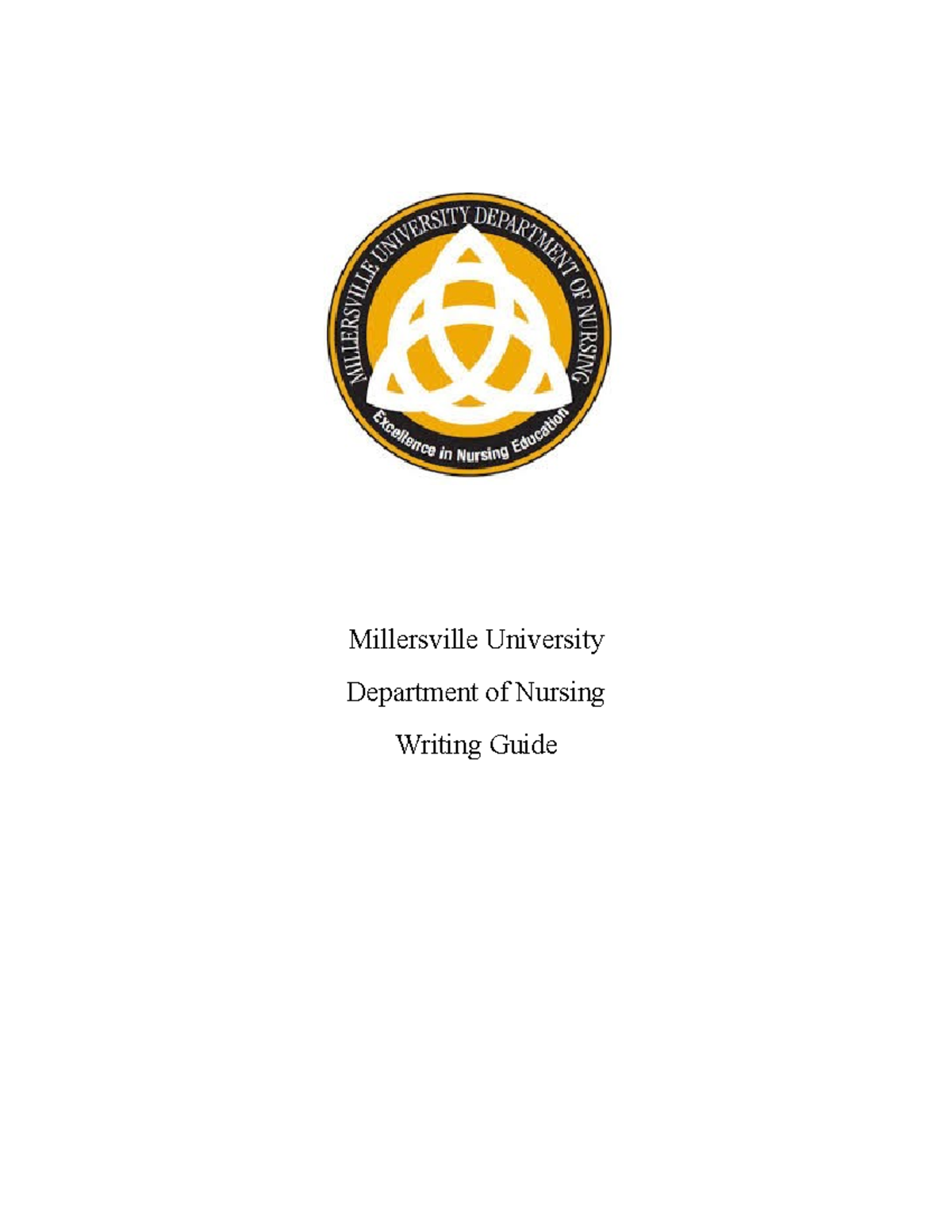 Millersville University Nursing Department APA Writing Guide - Studocu