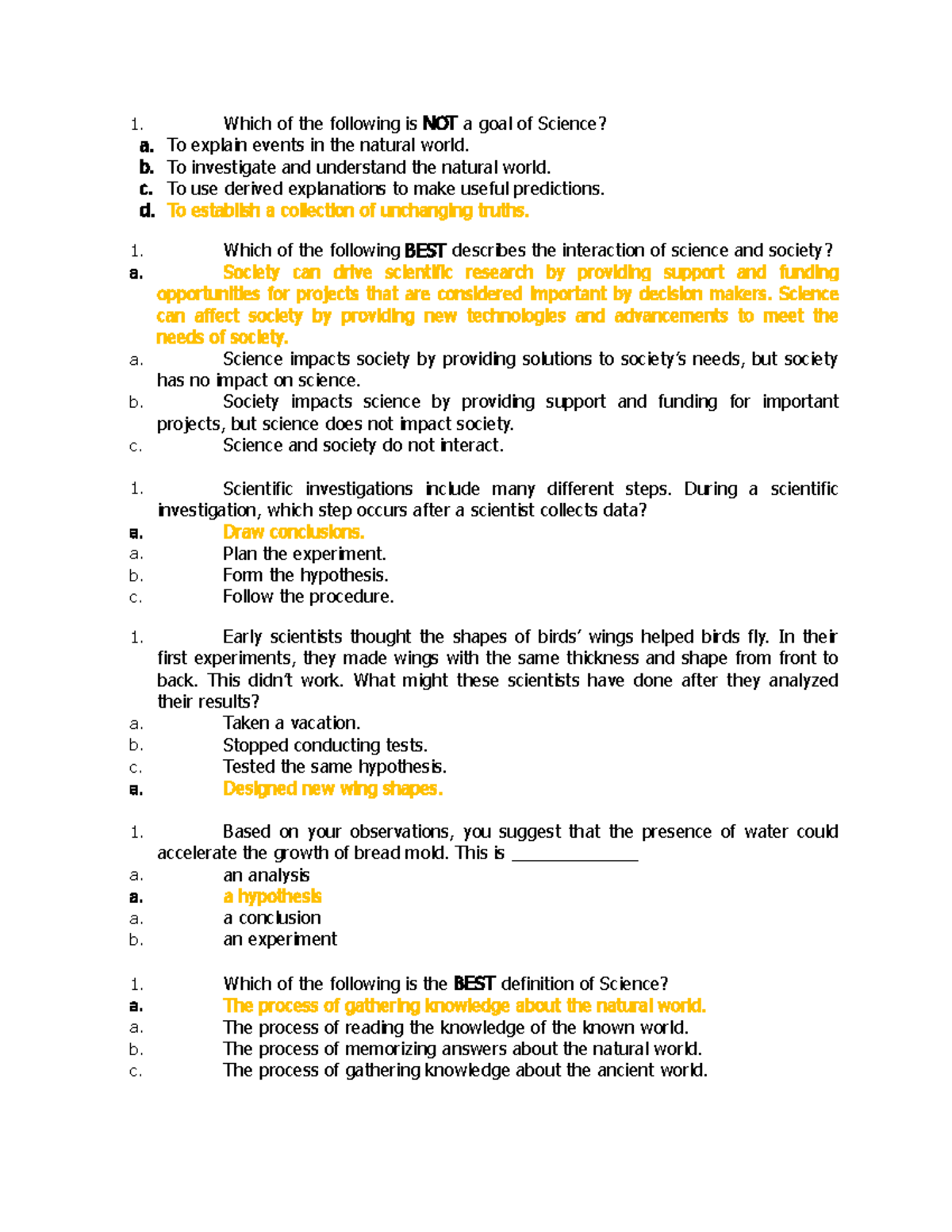 Science, Technology and Society Quiz 1 - Which of the following is NOT ...