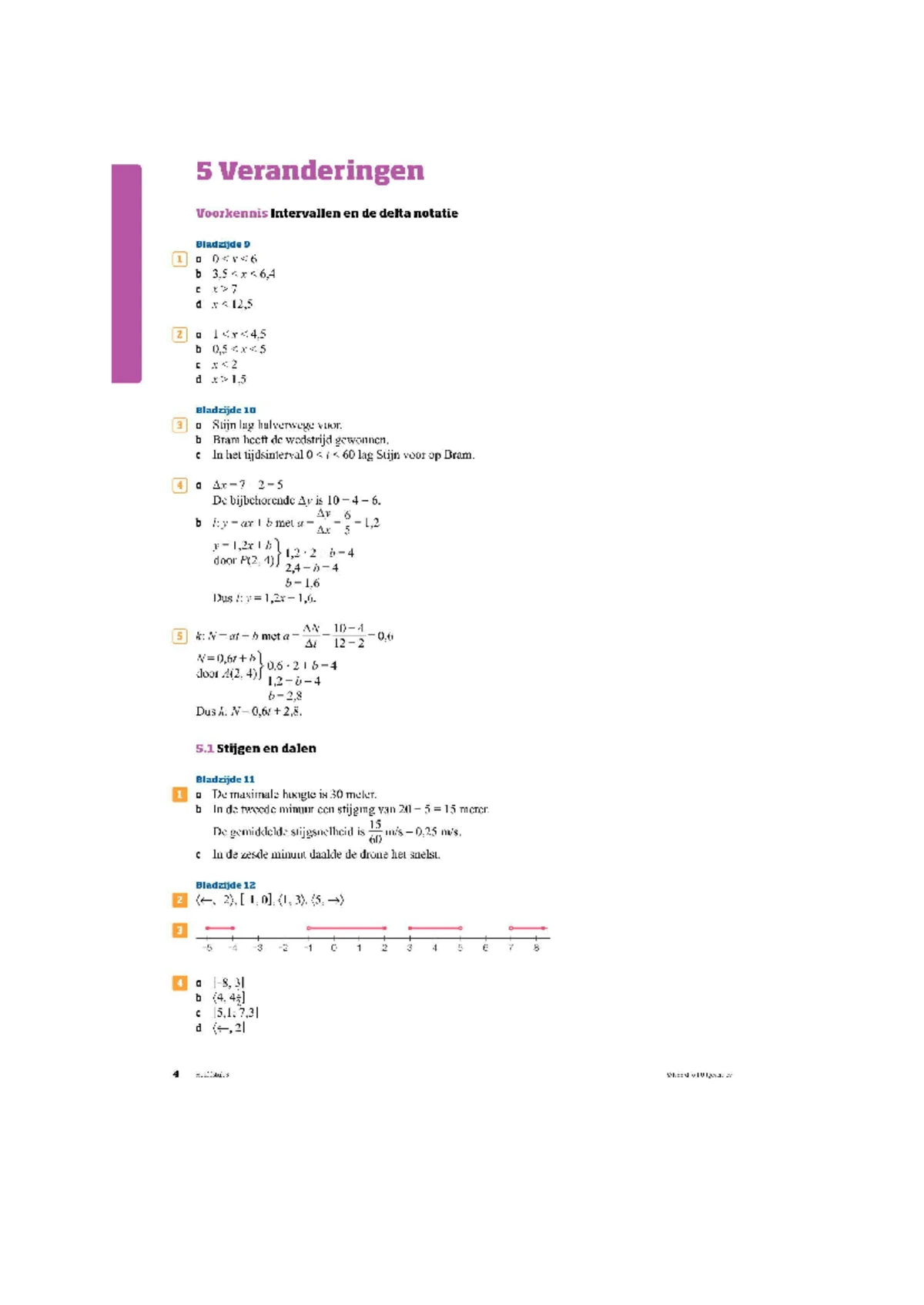 Havo 4 WISA H6 Uitwerkingen - Getal en Ruimte Formules - Studeersnel