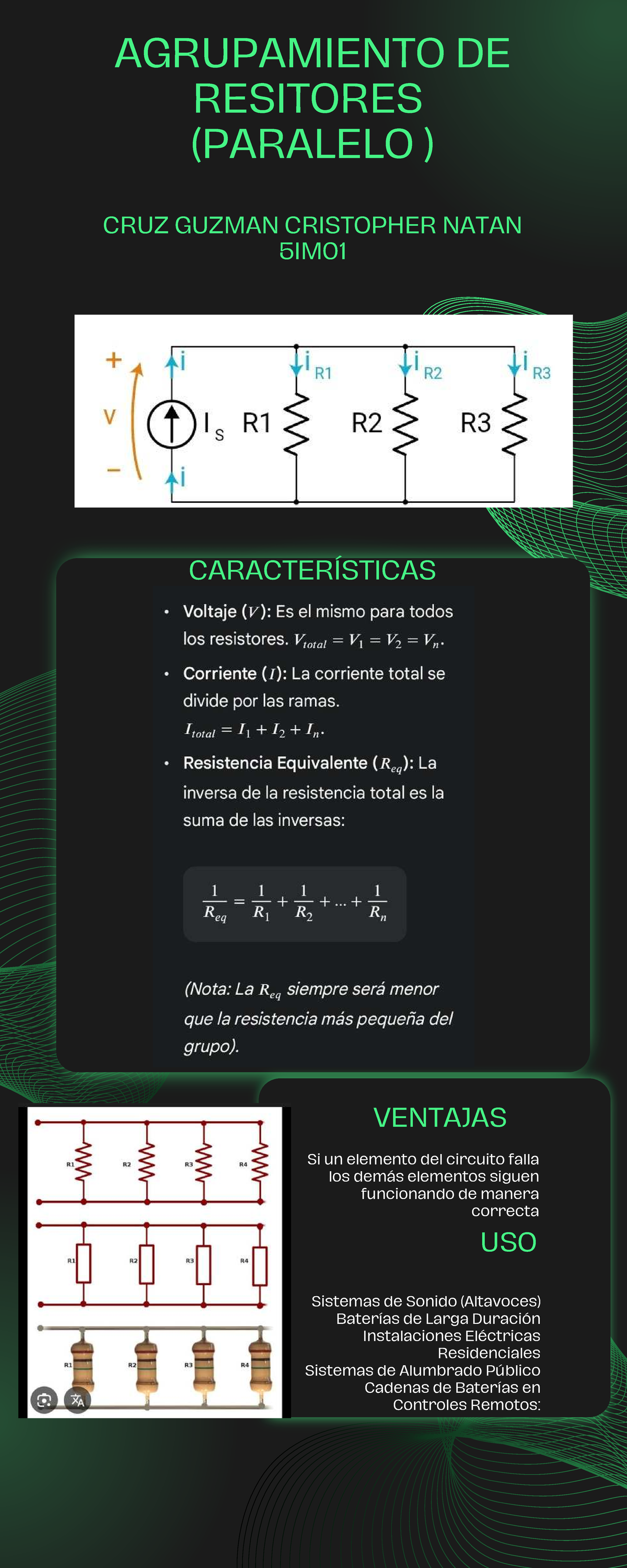 Agrupamientos en paralelo - Fisica - Si un elemento del circuito falla ...