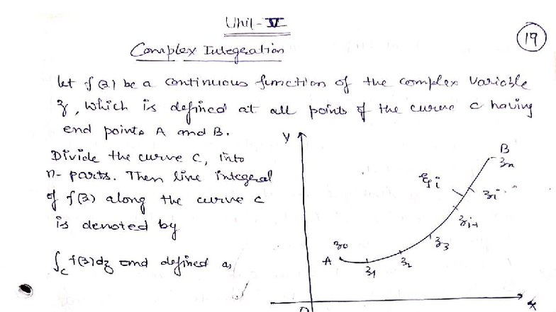 Maths-II: Complex Integration and Contour Theorems - Studocu