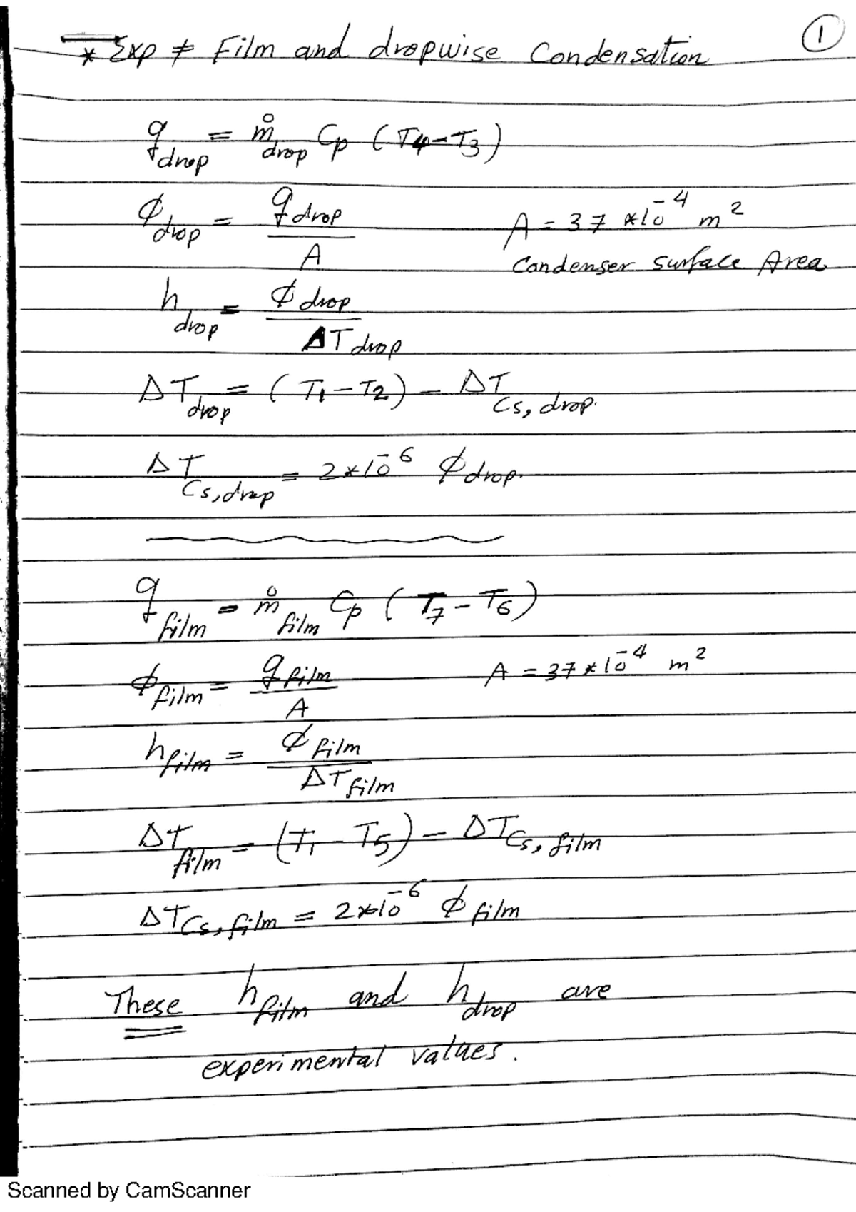 Film and Dropwise Condensation Summary - Gear Team - Exp Film and ...
