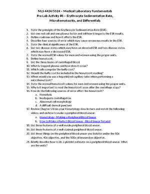 GPC Lab Activity #1 - notes - MLS 4455 / 5555 Student Laboratory ...