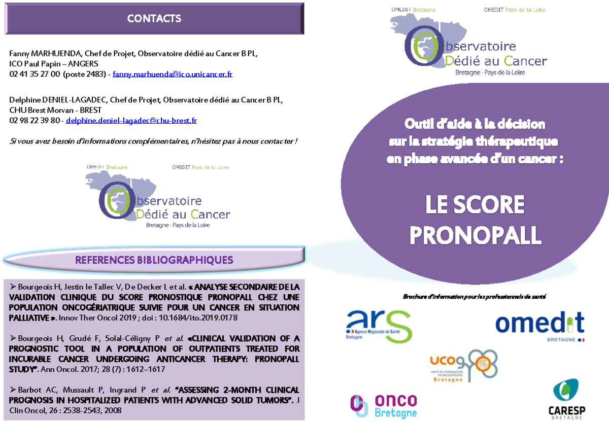 Score Pronopall Plaquette: Données et Références 2019-10-24 - Studocu