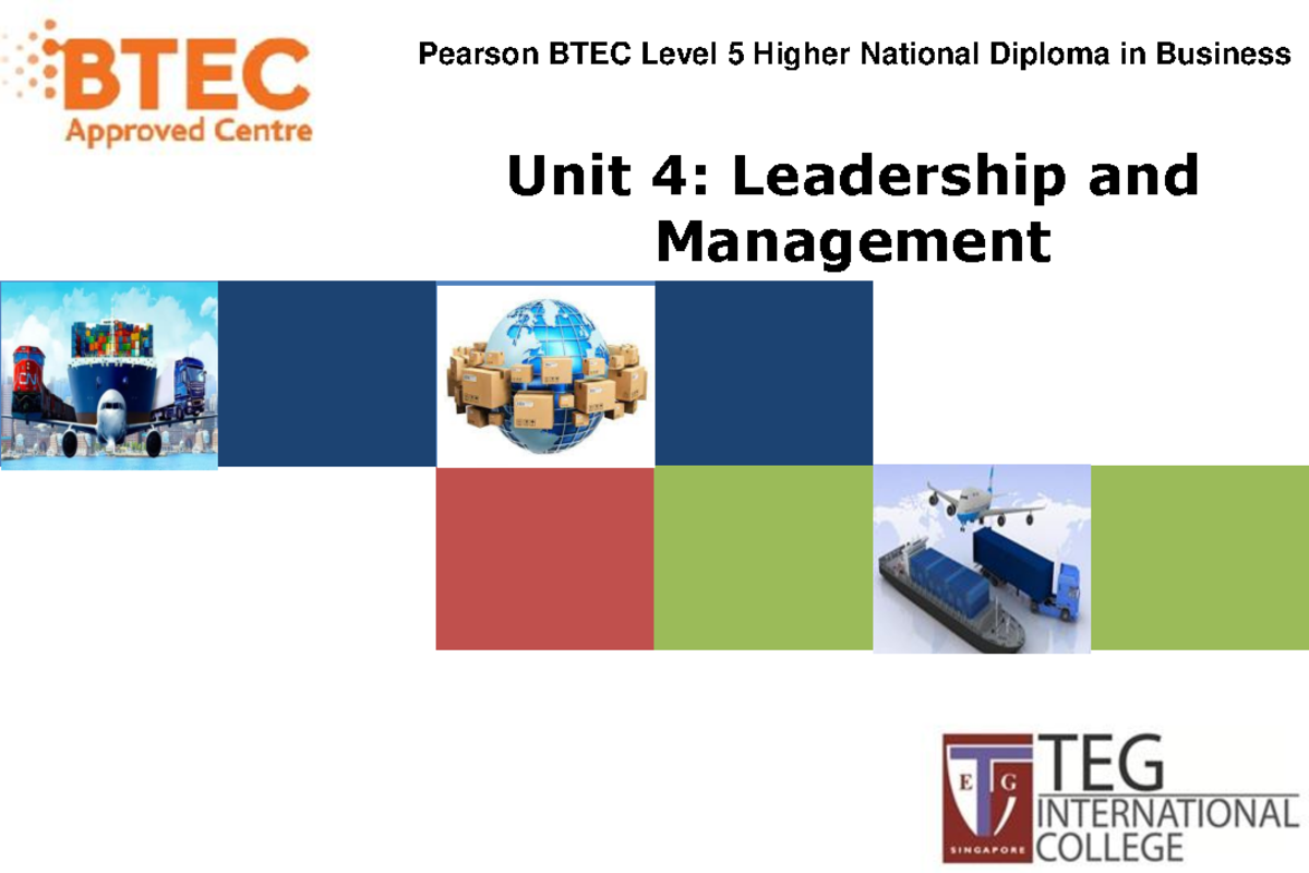 BTEC Level 5 HND Business Unit 4: Leadership & Management LO1 Notes ...