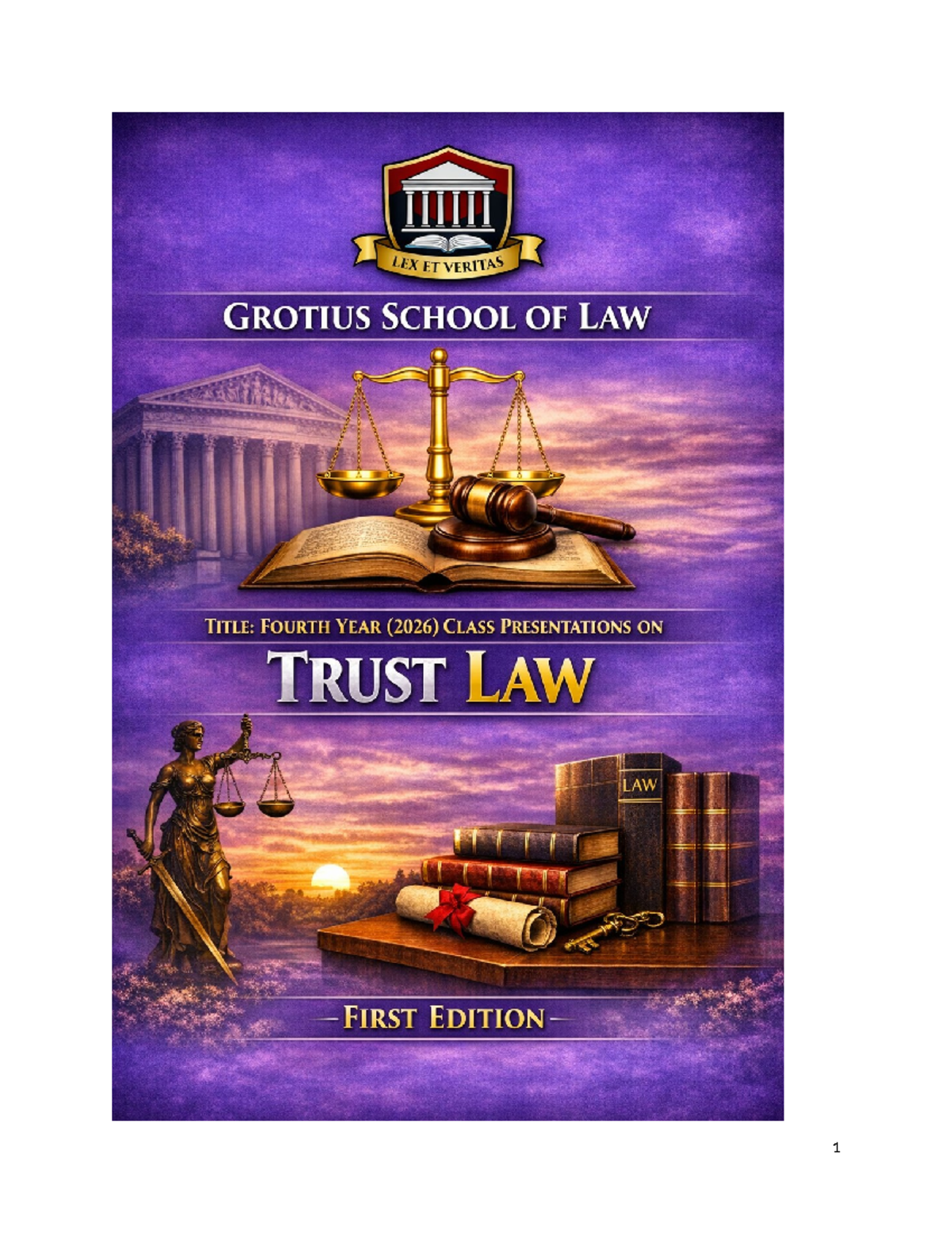 Fourth Year LLB Class Presentations on Trust Law 2026 - First Edition ...