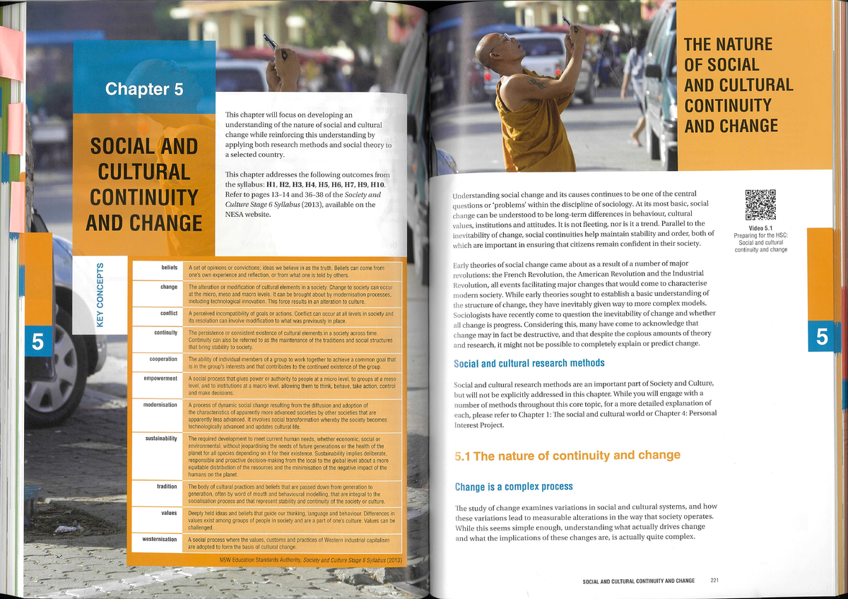 HSC CORE SCCC Textbook Chapter - THE NATURE OF SOCIAL Chapter 5 AND ...