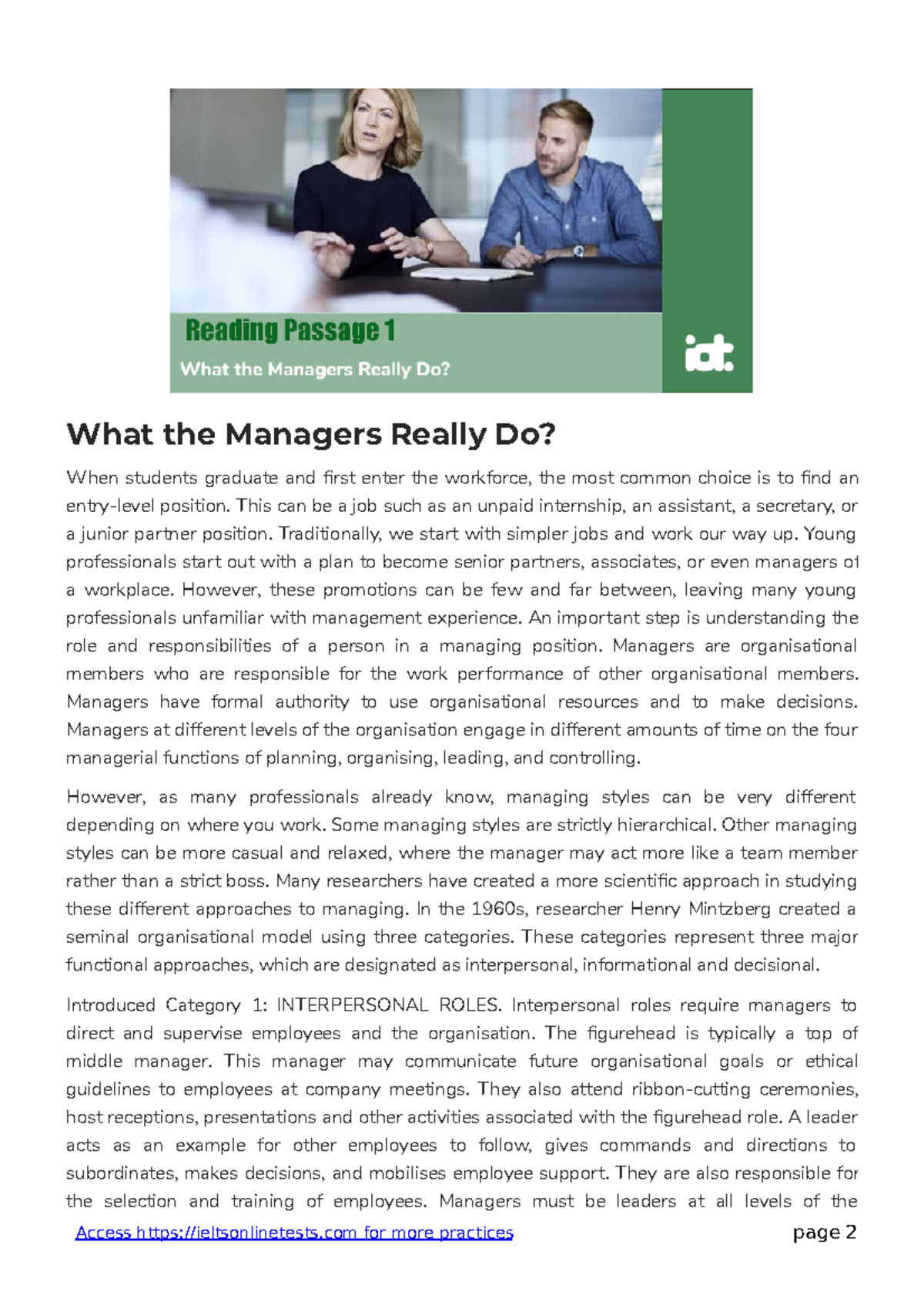 Understanding Managerial Roles: Insights from Mintzberg’s Research ...