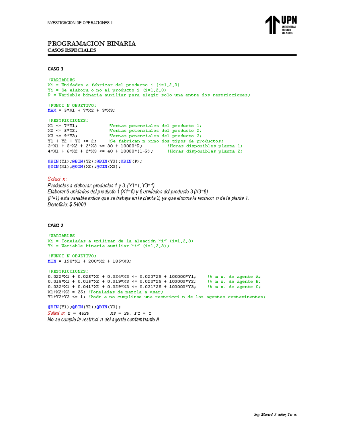 03L - Programación Binaria: Casos Especiales y Soluciones Detalladas ...
