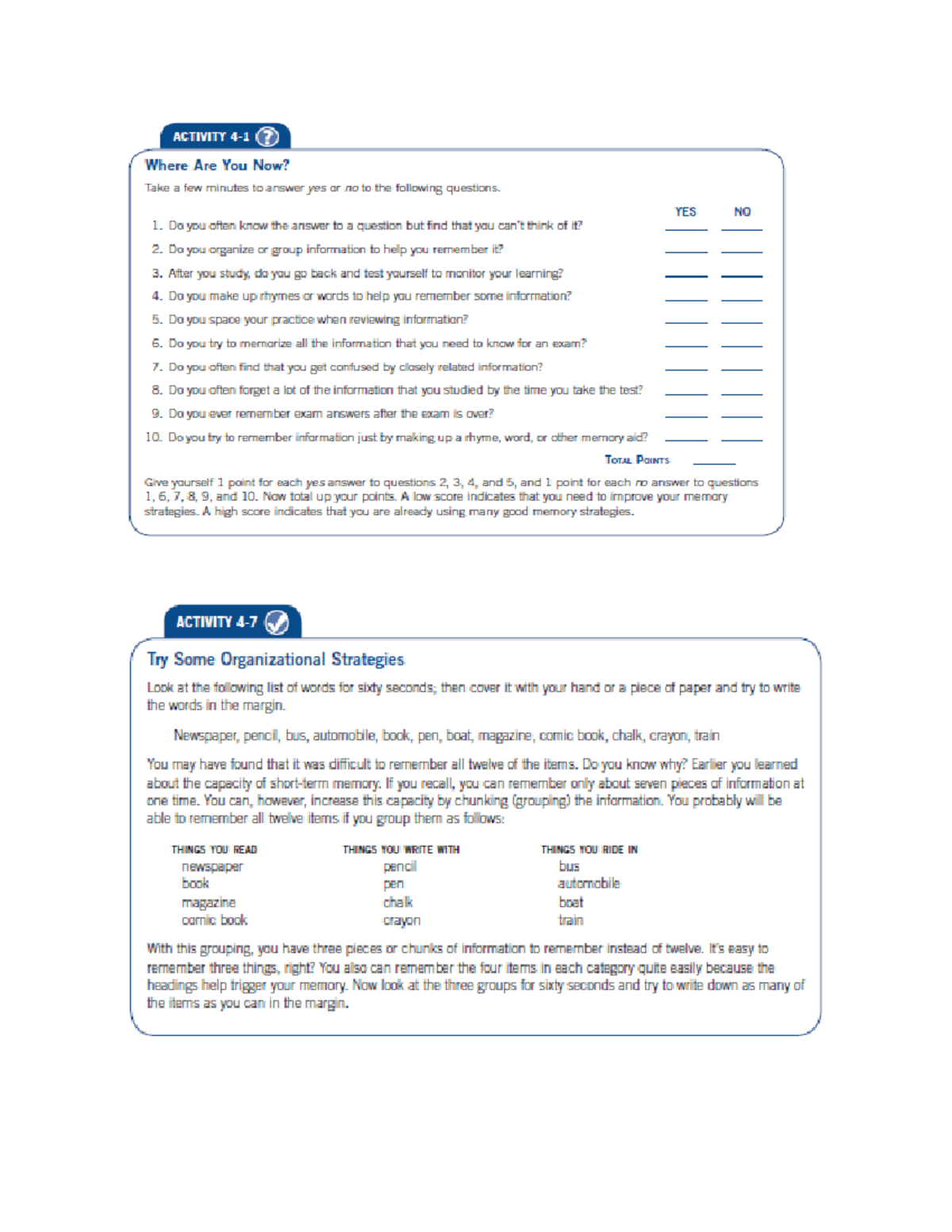 Memory, Learning Improving Concentration - Study skill Course - Studocu