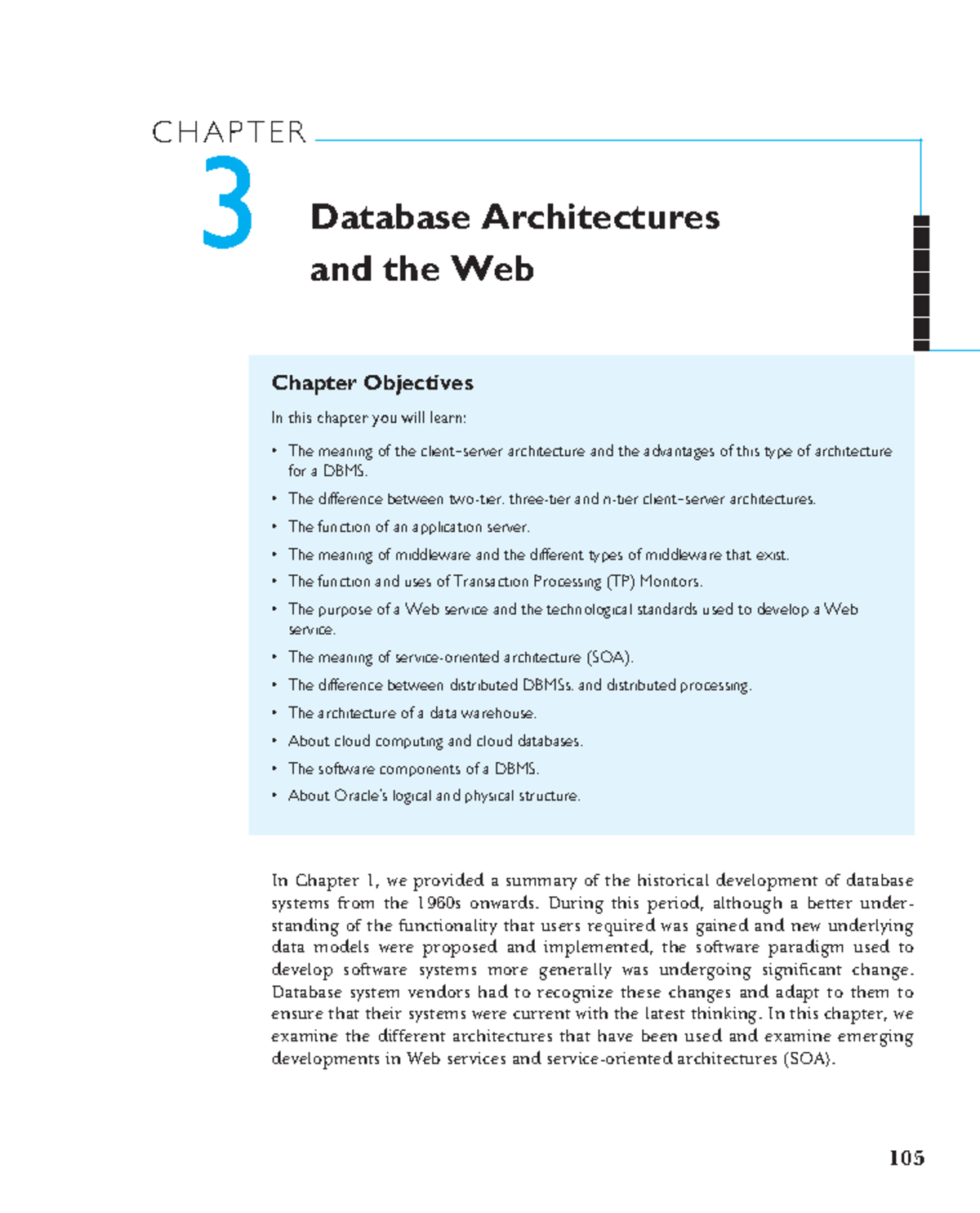 Chapter 03 Database Architectures and the Web - CHAPTER 3 Database ...