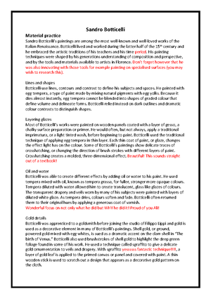 Frames of art - notes - | NSW Department of Education The frames ...