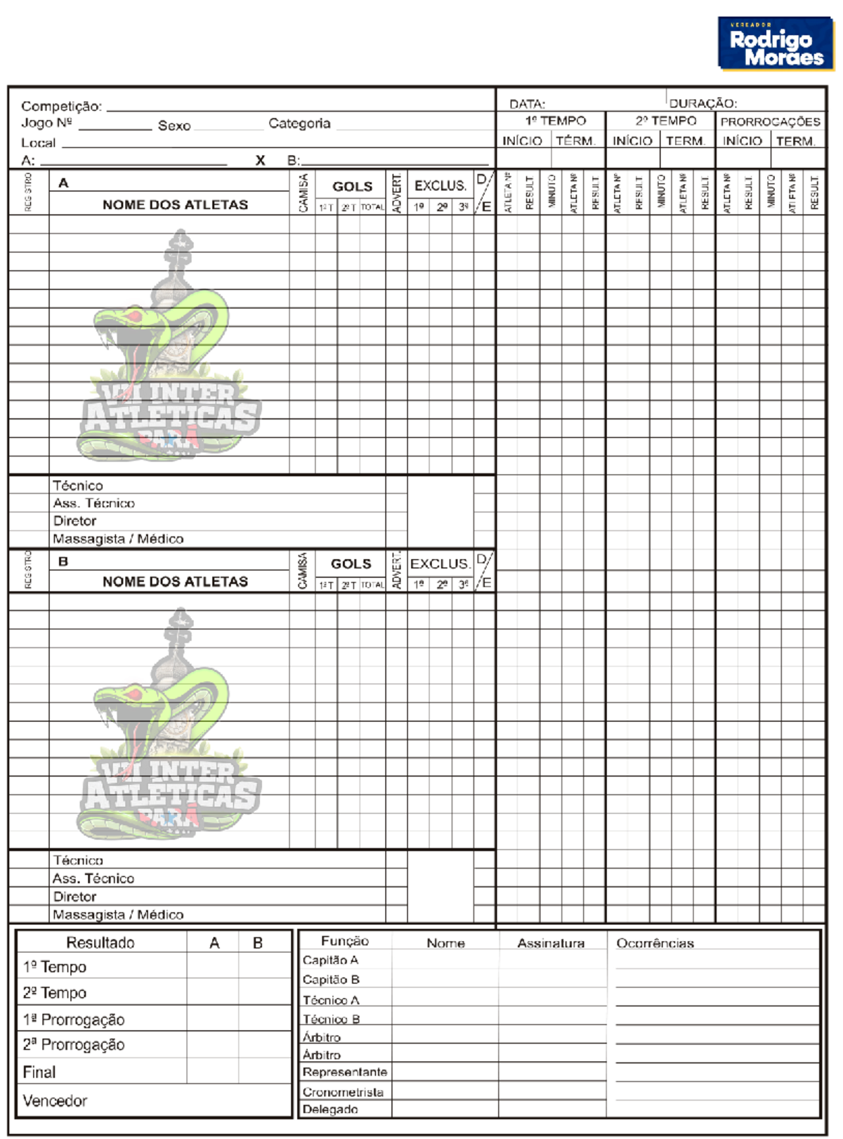 Súmula de Handebol - VEREADOR Rodrigo Moraes - Studocu