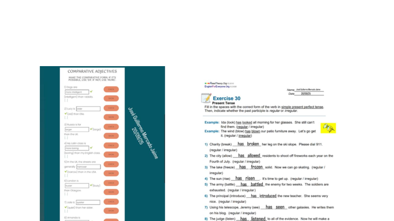 Comparative Adjectives Exercise - Autoacceso 1 - Inglés - Studocu