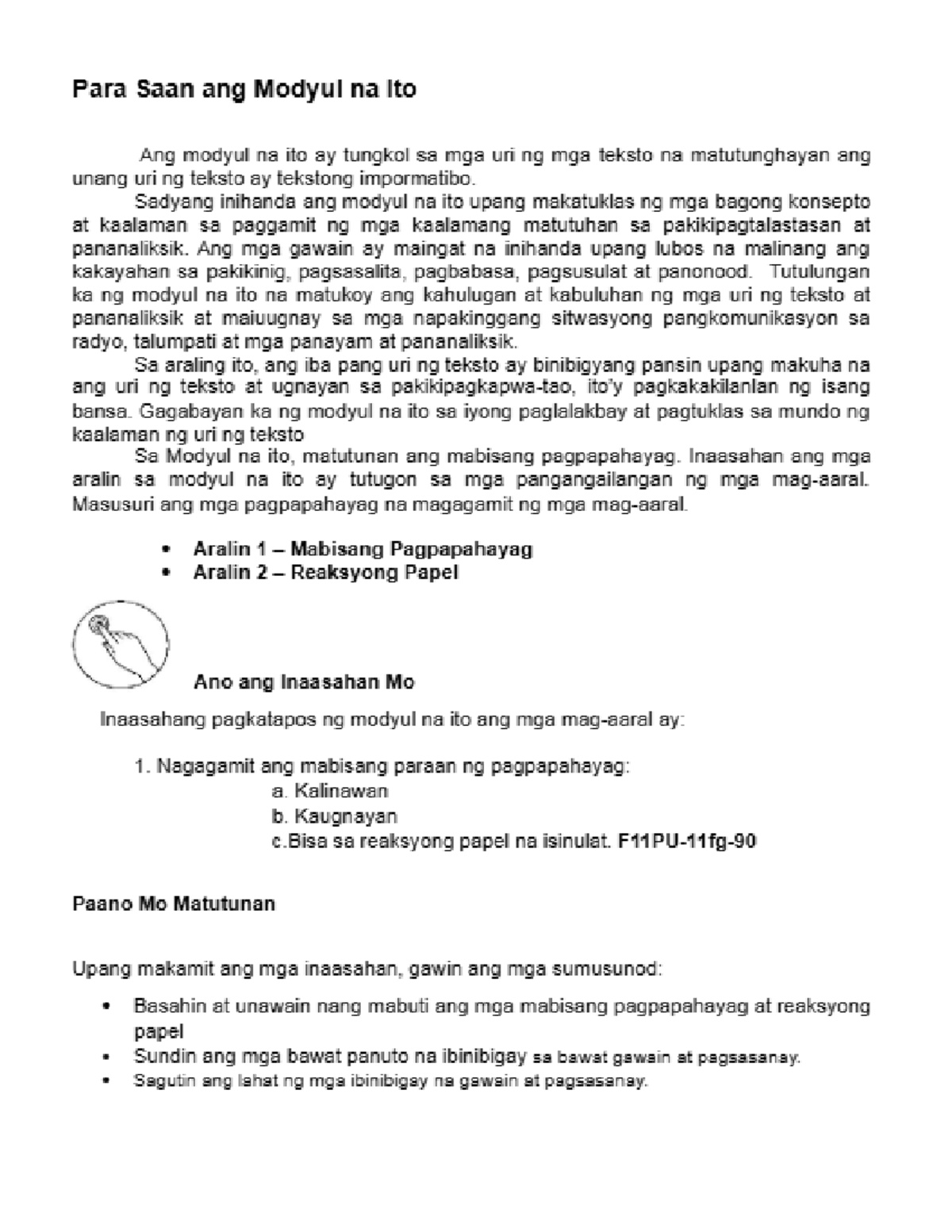 Reaksyong Papel sa Pagsulat: Mabisang Paraan at Estratehiya - Studocu